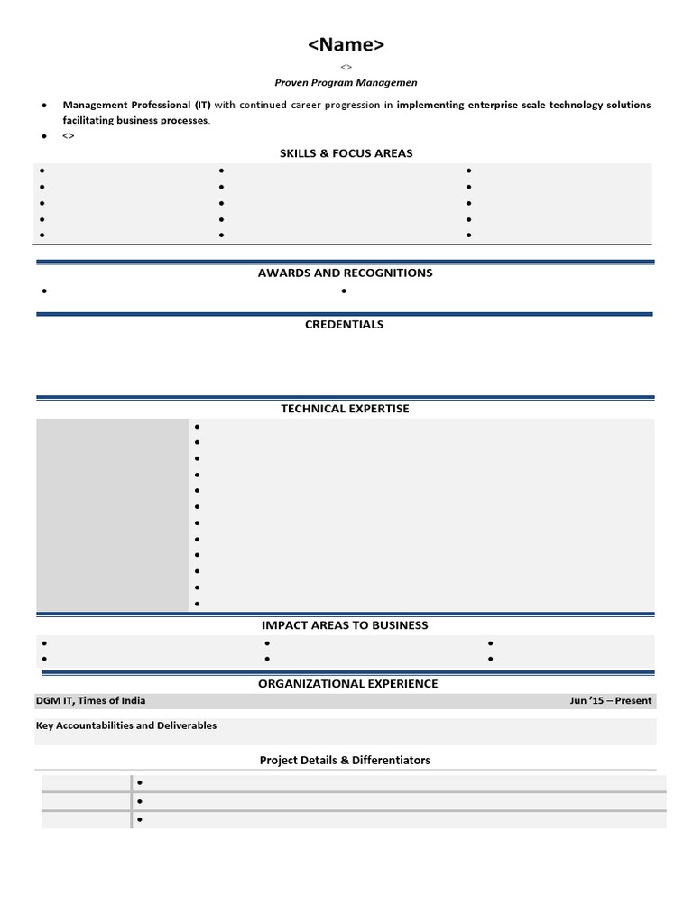 Skills & Focus Areas | PDF