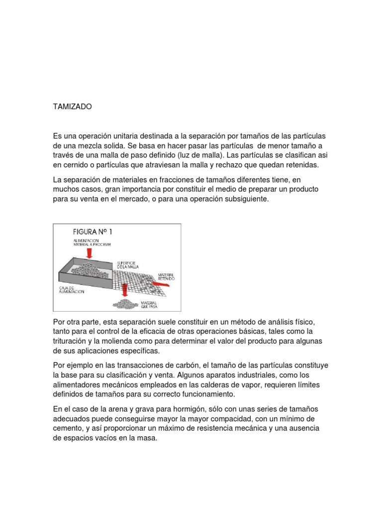 Guía de Tamizado y Granulometría | PDF | Método científico | Agua