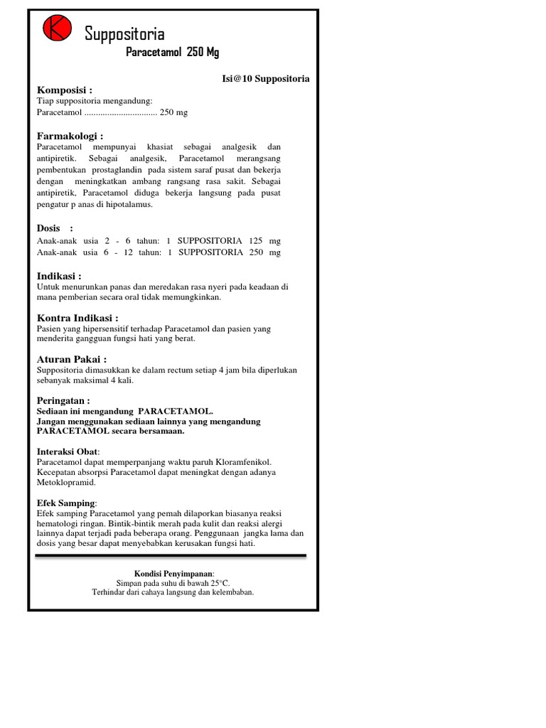 Brosur Suppositoria | PDF