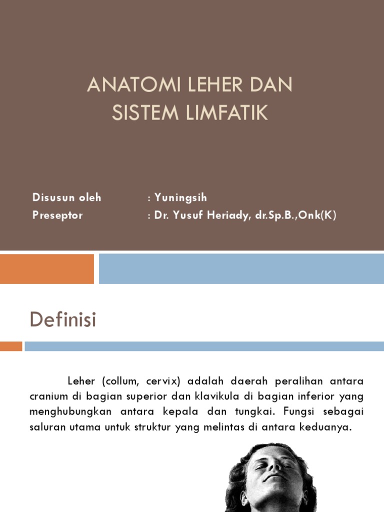 Anatomi Leher Dan Sistem Limfatik | PDF