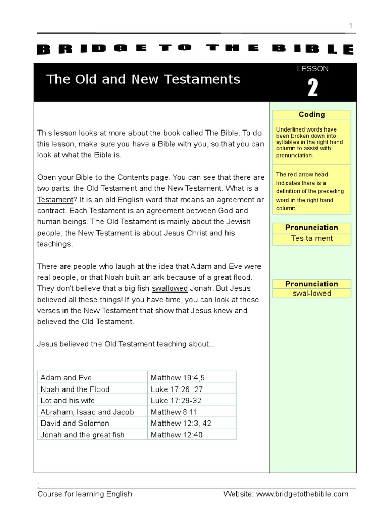 English Course Through The Bible | PDF | Old Testament | Bible