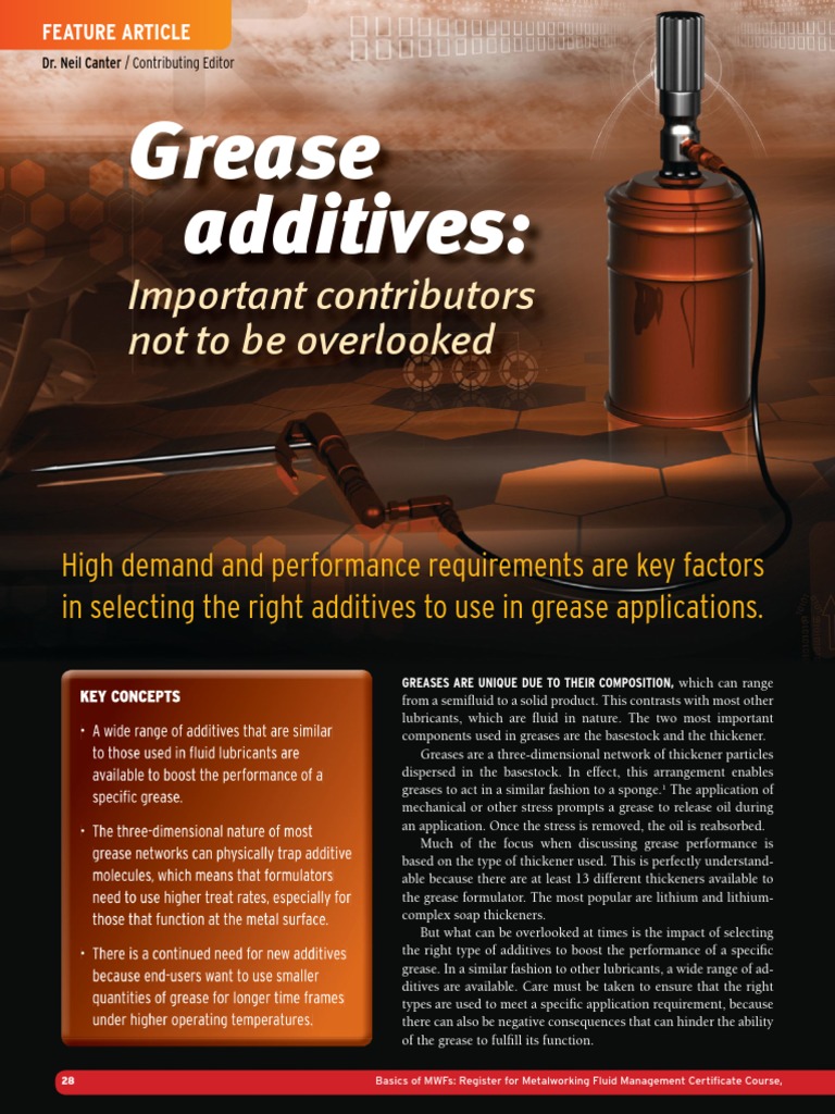 4 Article TLT Grease Additives | PDF | Lubricant | Wear