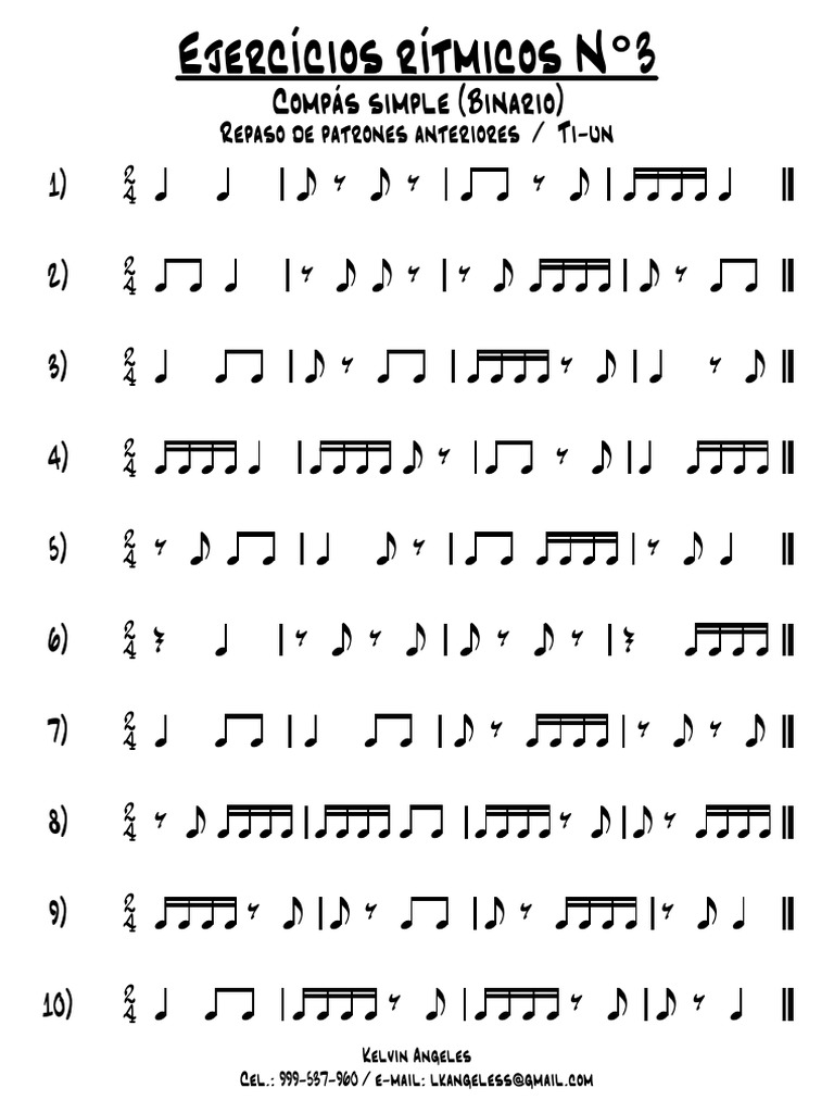 Ejercicios rítmicos - Sílabas rítmicas N.3.pdf