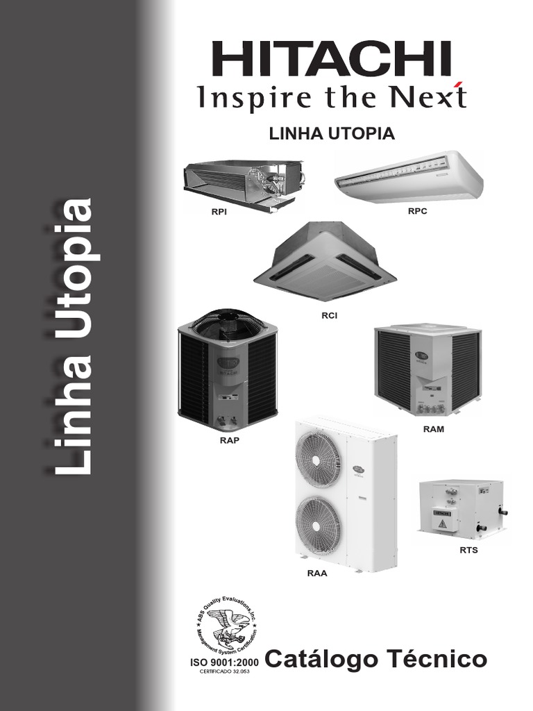 Catalogo Tecnico Hitachi Utopia Geral PDF | PDF | Bens manufaturados ...