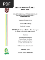 Informe Final Norma ISO 10006 | PDF | Gestión de la calidad | Calidad (comercial)