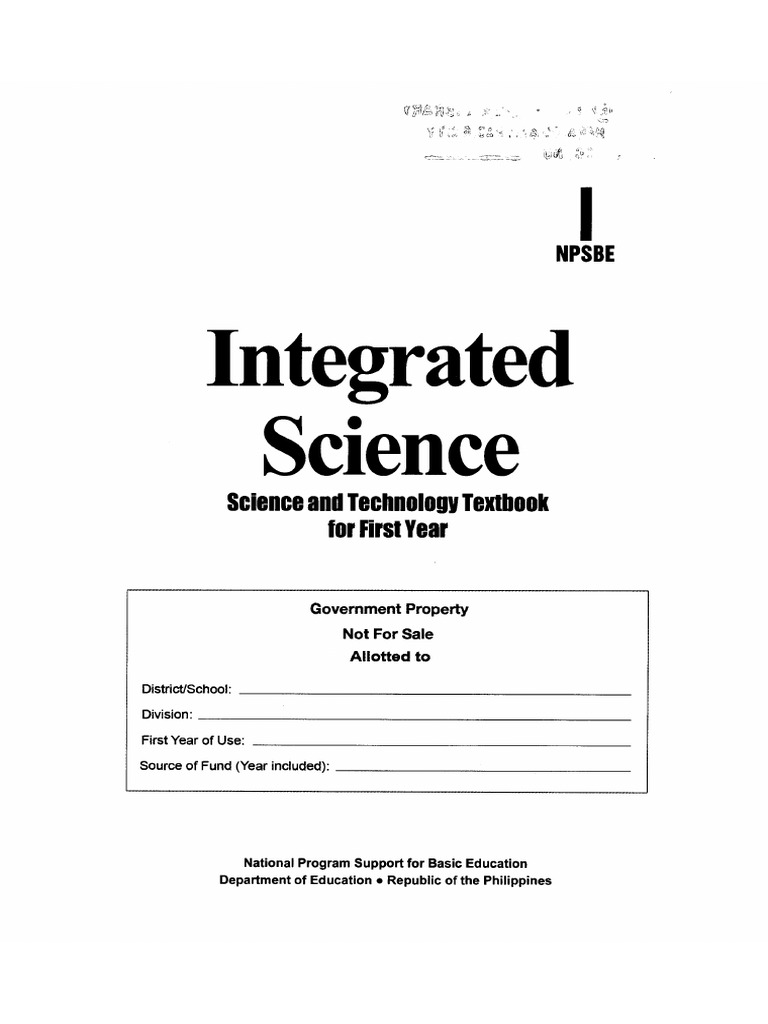 Integrated Science Textbook 1 PDF | PDF