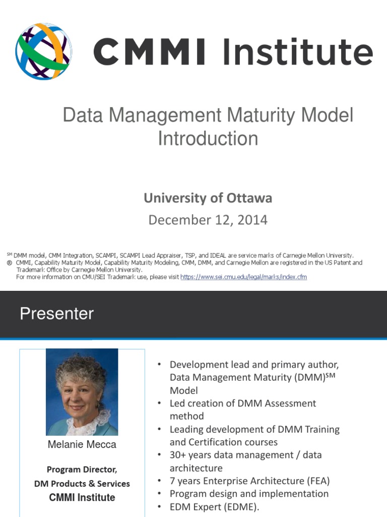 CMMI Data Management Maturity Model Introduction | PDF | Governance | Business Process