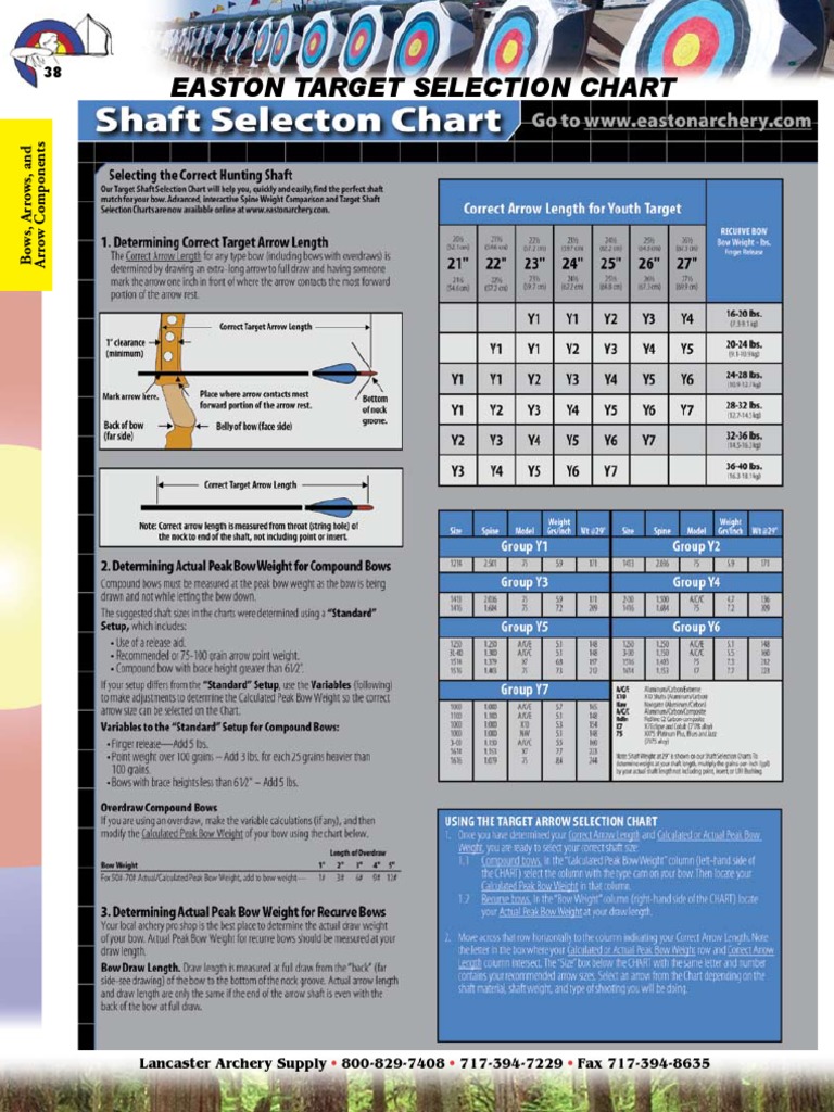 Guia EASTON Seleccion Flechas | PDF | Arrow | Bow And Arrow