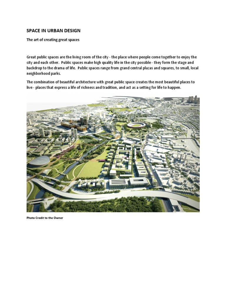 Space in Urban Design | PDF | Urban Design | Systems Design