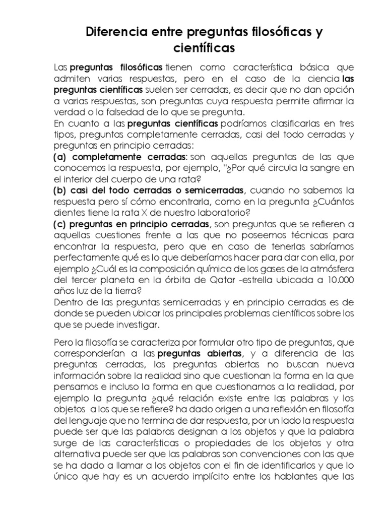 Preguntas Filosóficas | Alma | Conocimiento