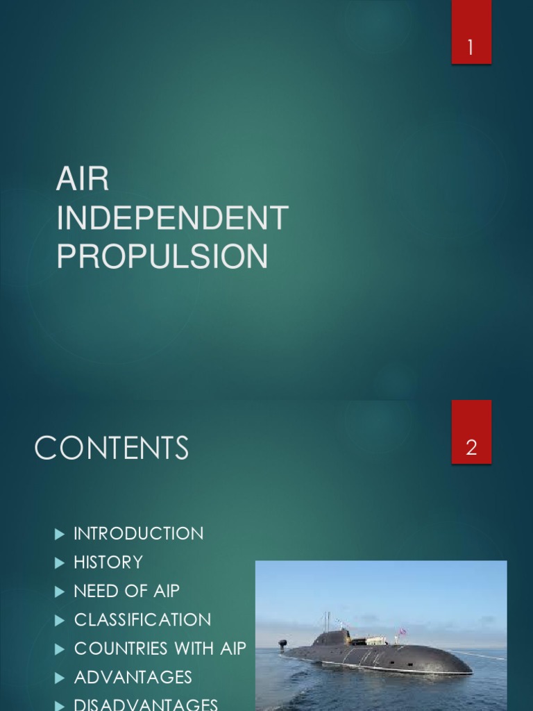 Understanding Air Independent Propulsion | PDF | Marine Propulsion ...