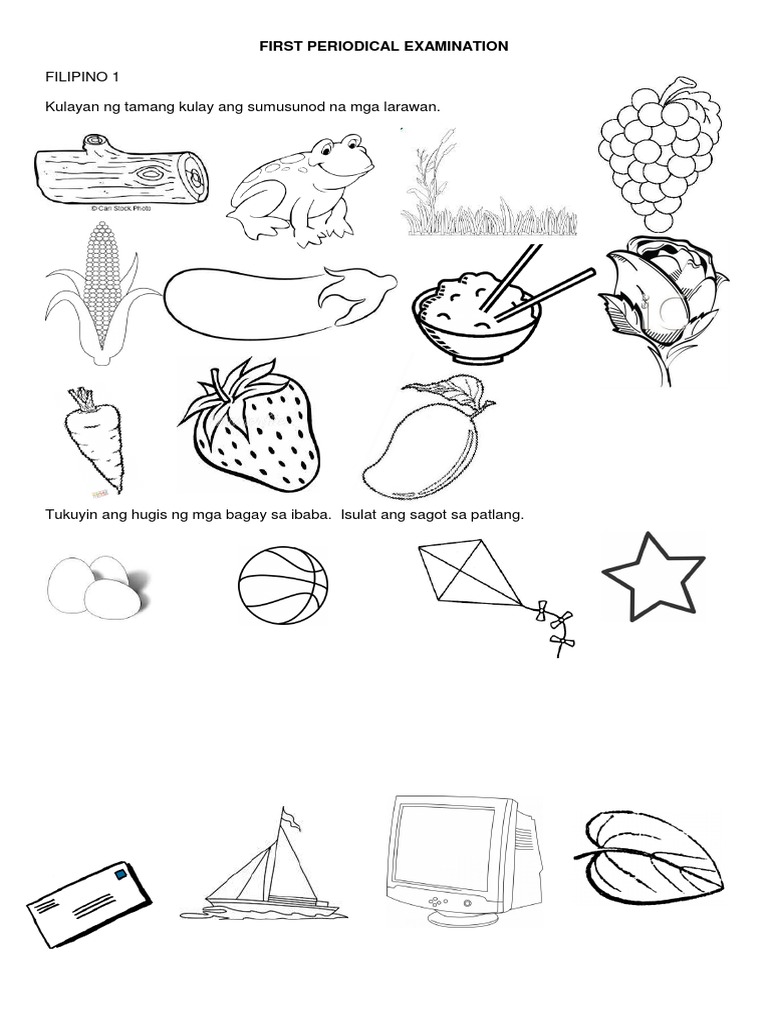 Grade 1 First Periodical Examination | PDF