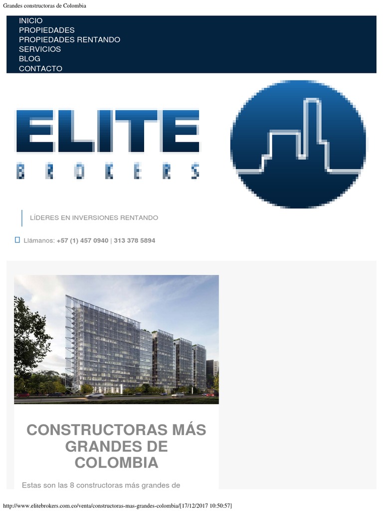 Grandes Constructoras de Colombia | PDF | Bogotá | Colombia