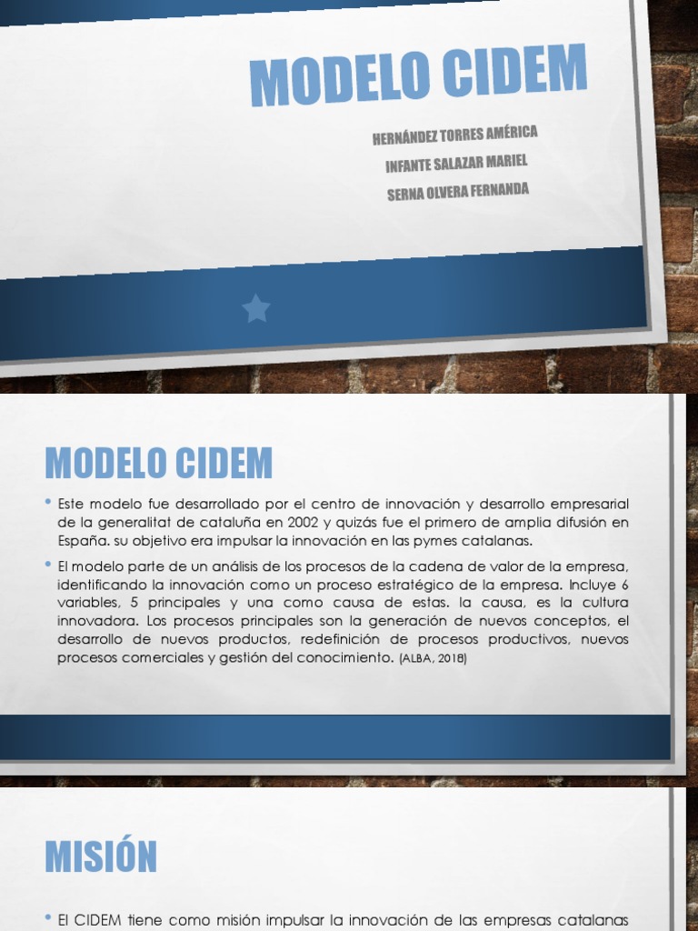 Modelo CIDEM y su impacto en pymes | PDF | Innovación | Cataluña
