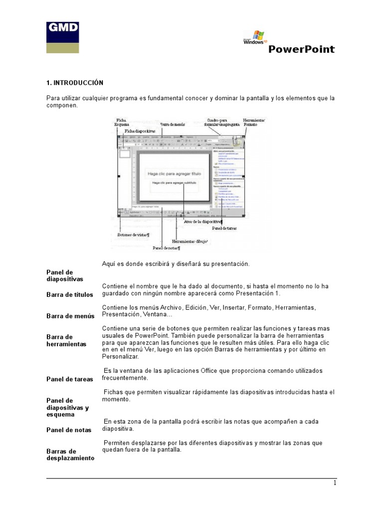 Manual Uso Power Point | PDF | Microsoft PowerPoint | Point and Click