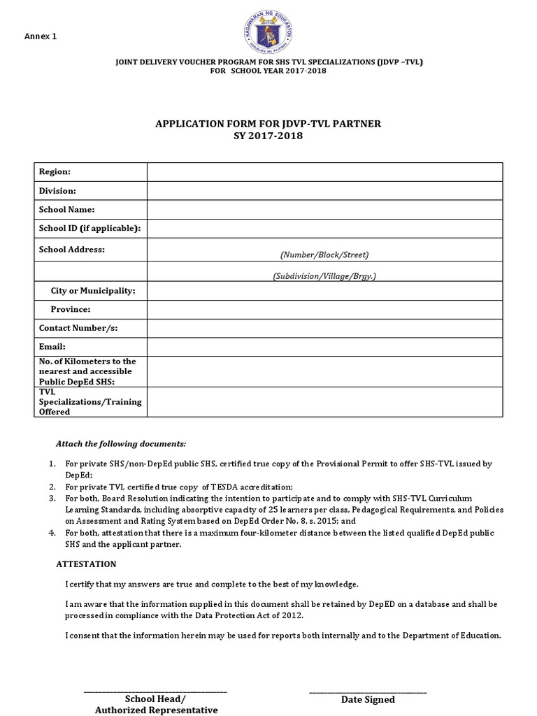 Annex 1 JDVP-TVL Application Form- (Edited)