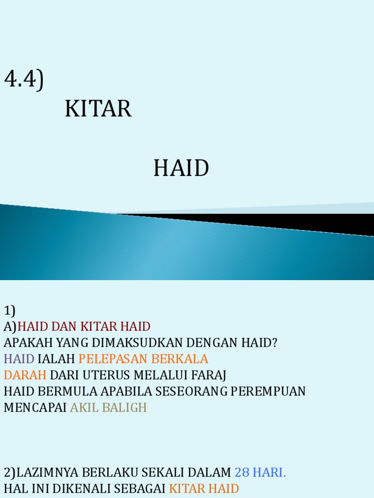 Panduan Kitaran Haid | PDF | Kesehatan Holistik | Sains & Matematika