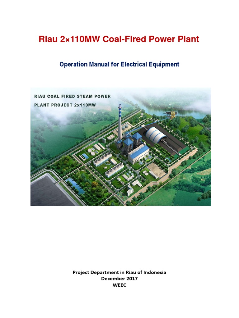 Operation Manual For Electrical Equipment | PDF | Electric Generator ...