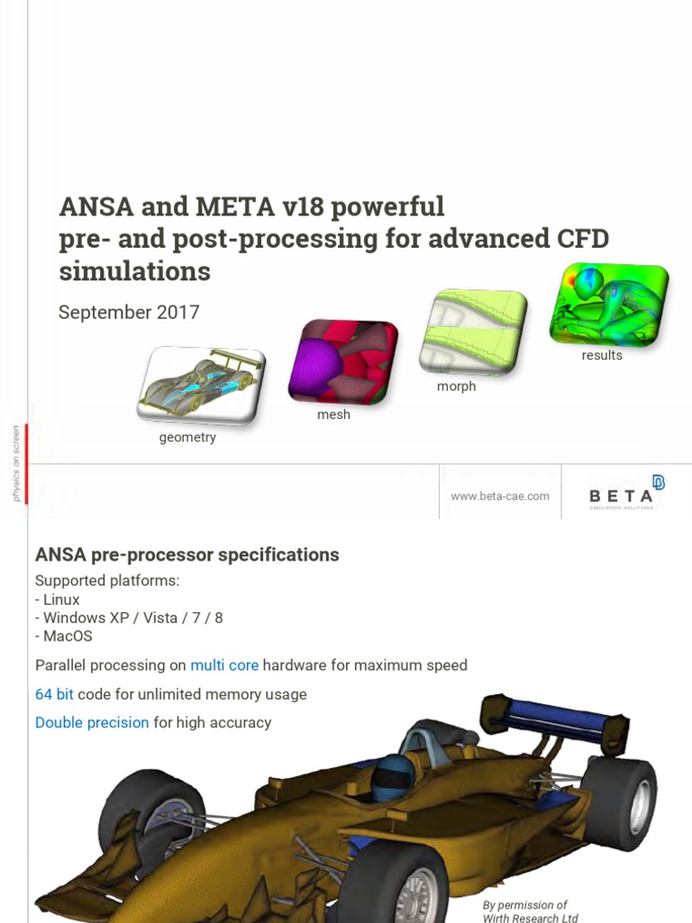 Ansa Meta For CFD Presentation | PDF | Computational Fluid Dynamics ...