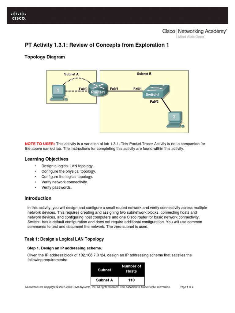 Review of Concepts Exploration 1 (Basic) | PDF | Ip Address | Network ...