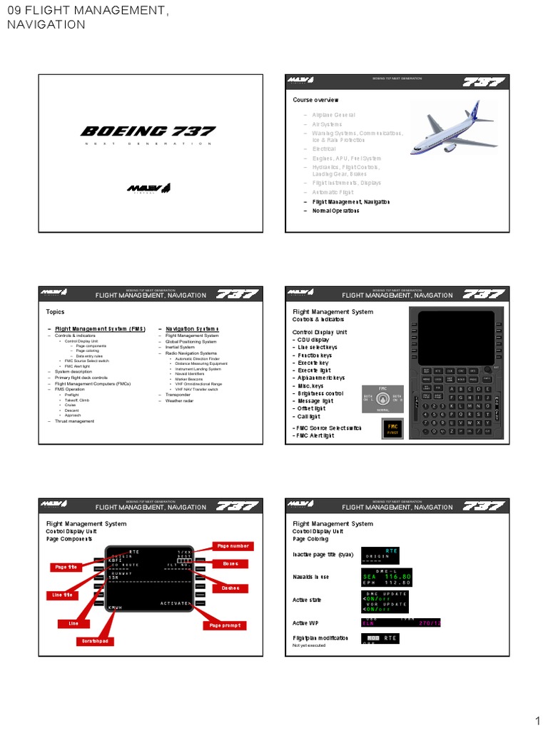 737NG 09 FMS Nav | PDF | Spaceflight Technologies | Measuring Instrument