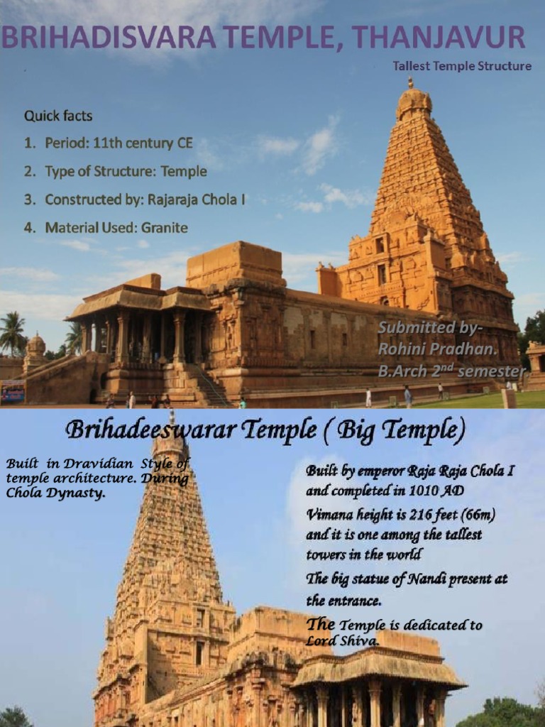 Brihadeshwara Temple | Religious Architecture | Hindu Worship