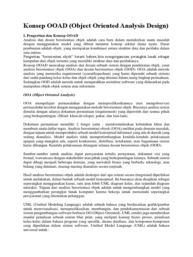 Konsep OOAD | PDF | Seni