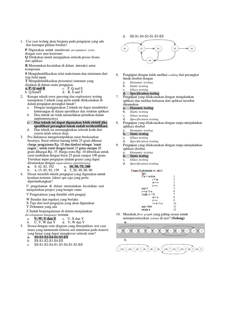Latihan Soal UAS RPL | PDF