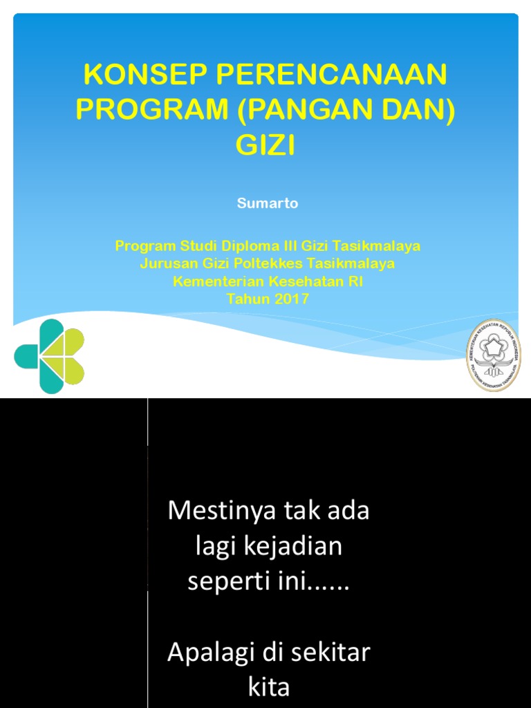 Konsep Perencanaan Program Gizi | PDF