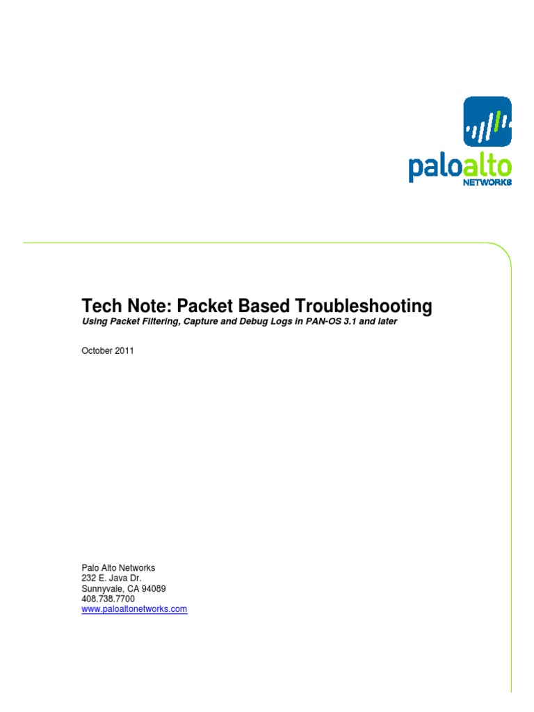 Tech Note - Packet Based Debugging | Download Free PDF | Firewall ...