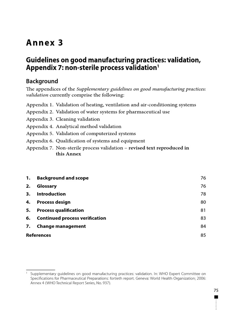 Non-Sterile Process Validation Guidelines | PDF | Verification And ...