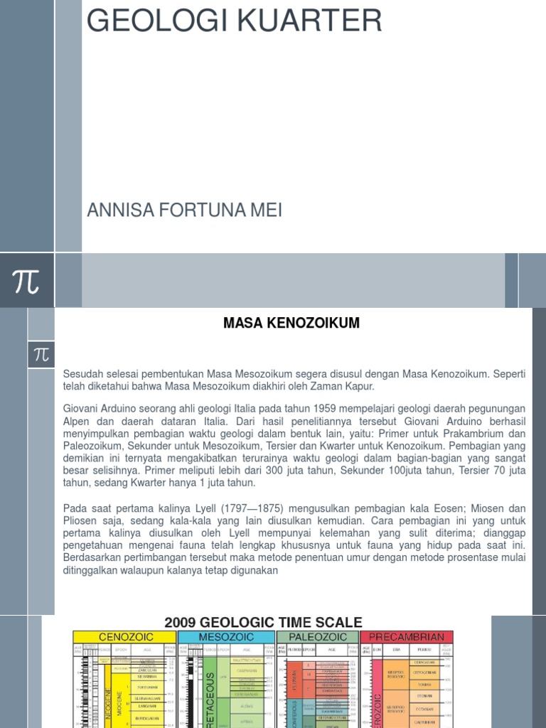 Geologi Kuarter | PDF