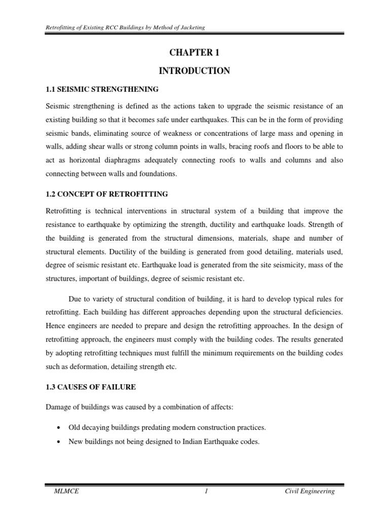 Retrofitting of Existing RCC Buildings B PDF | PDF