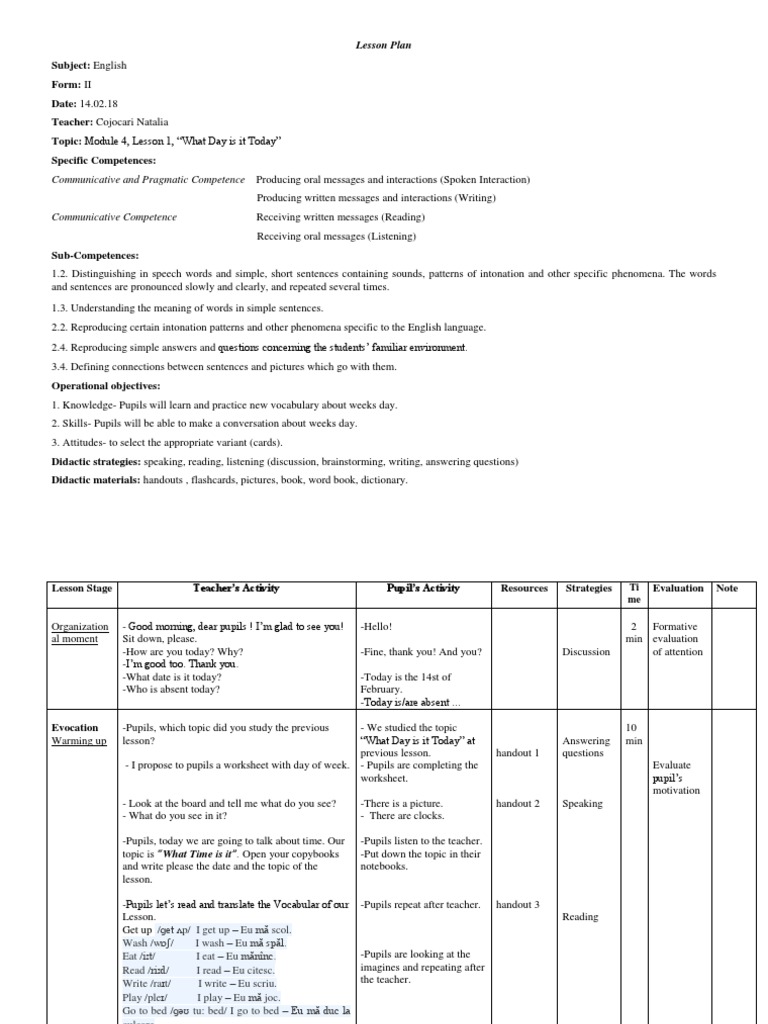 Communicative and Pragmatic Competence Producing Oral Messages and ...