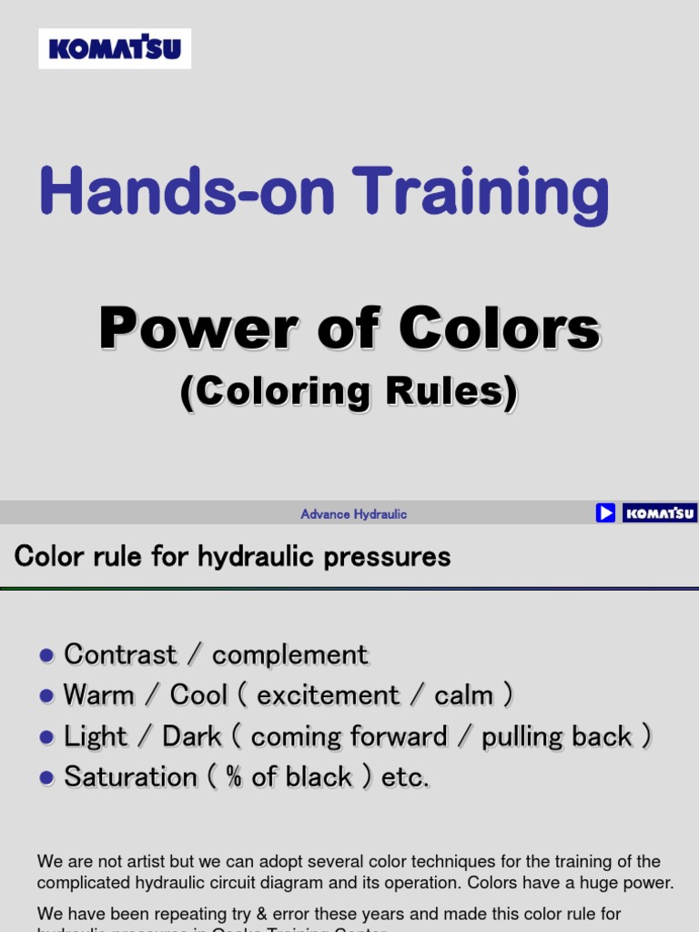 Hands-On Training: Power of Colors | PDF | Color | Pump