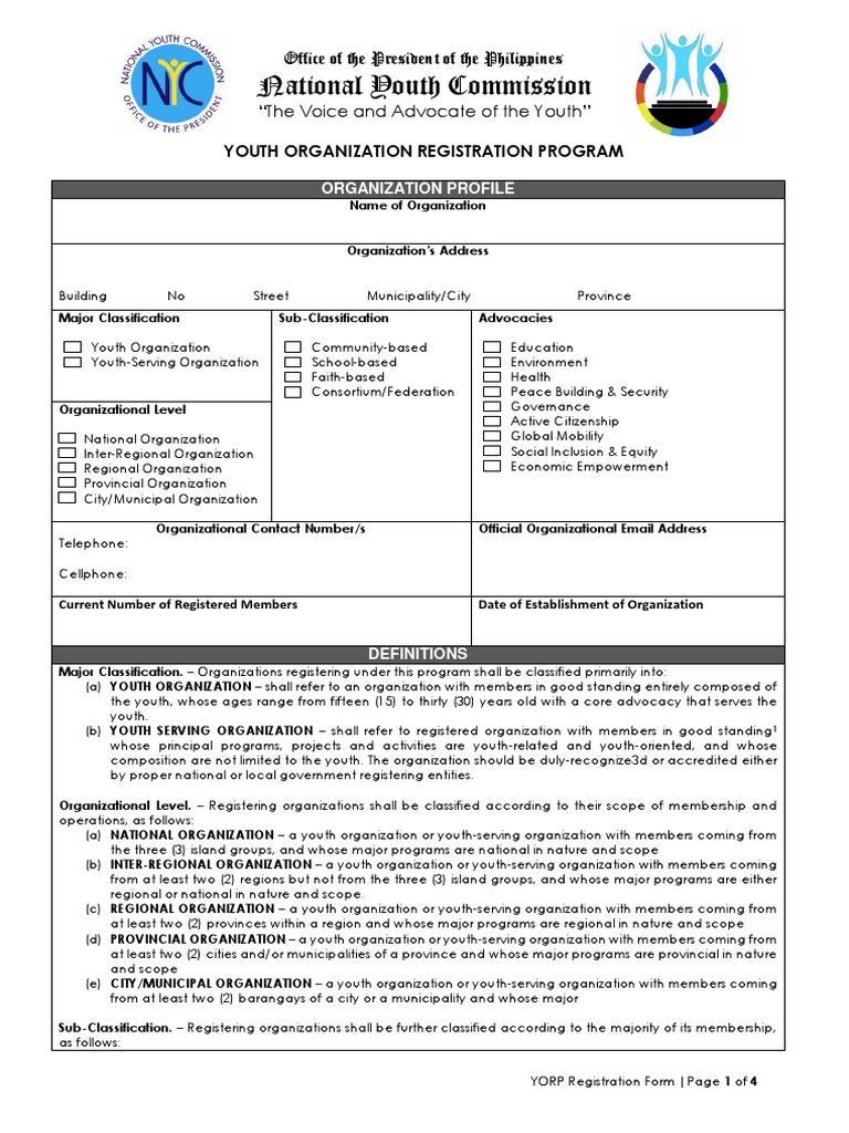 1. Registration Form | Youth | Government | Free 30-day Trial | Scribd