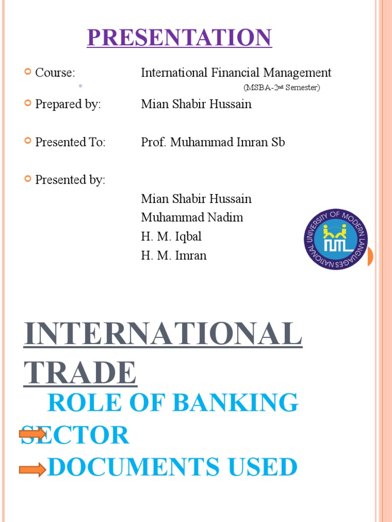 Documents Used in International Trade | PDF | Bill Of Lading | World ...