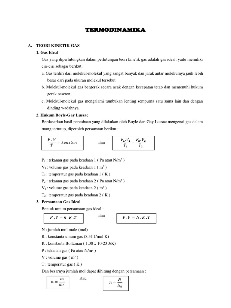 9 Modul Termodinamika | PDF
