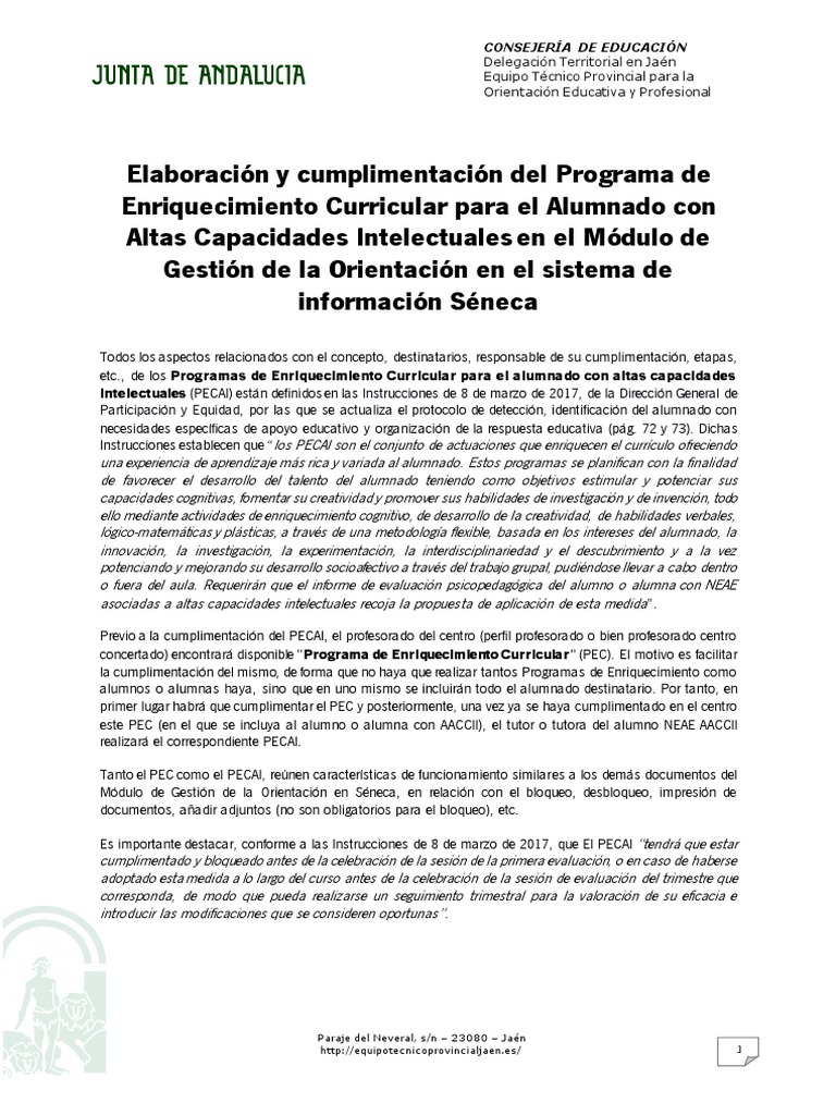 Pecai Séneca Modelo-Pec Etp Jáen | PDF | Maestros | Creatividad