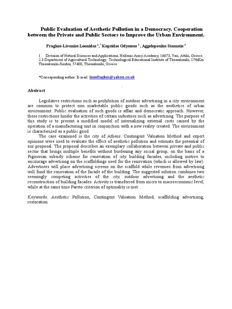 Fragkos Abstract | PDF | Finance & Money Management | Art