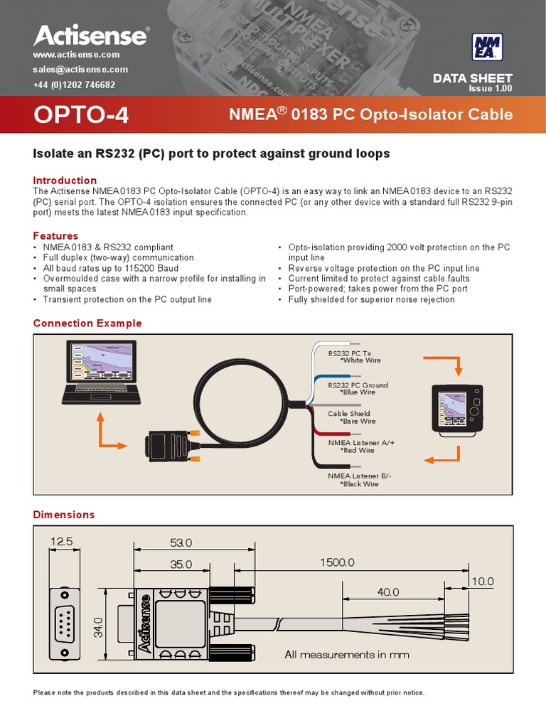 OPTO-4 Datasheet Issue 1.00 | PDF | Electrical Connector | Electrical ...