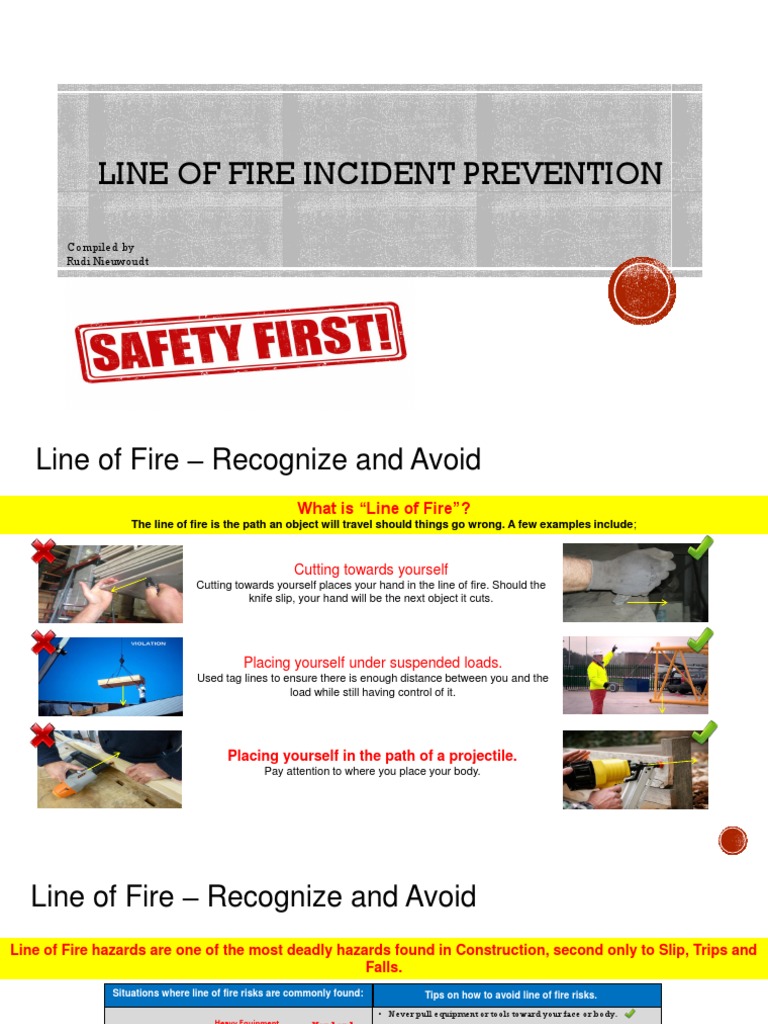 Line of Fire Incident Prevention: Compiled by Rudi Nieuwoudt | PDF ...