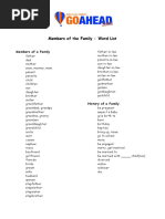 All Family Relationship Names in English With Pictures PDF | PDF ...