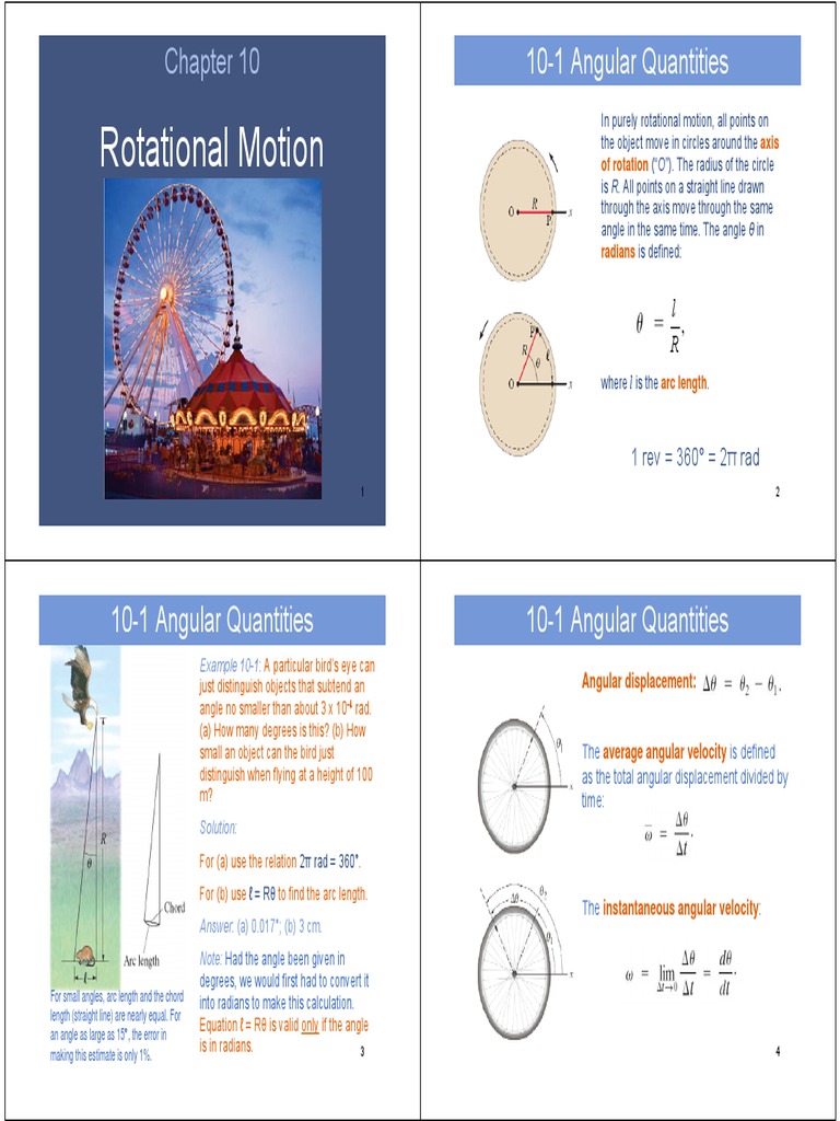 Chapter 10 | Rotation Around A Fixed Axis | Torque