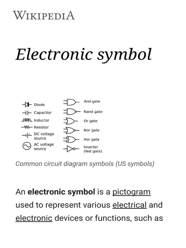 Electronic Symbol - W | PDF | Field Effect Transistor | Electronics