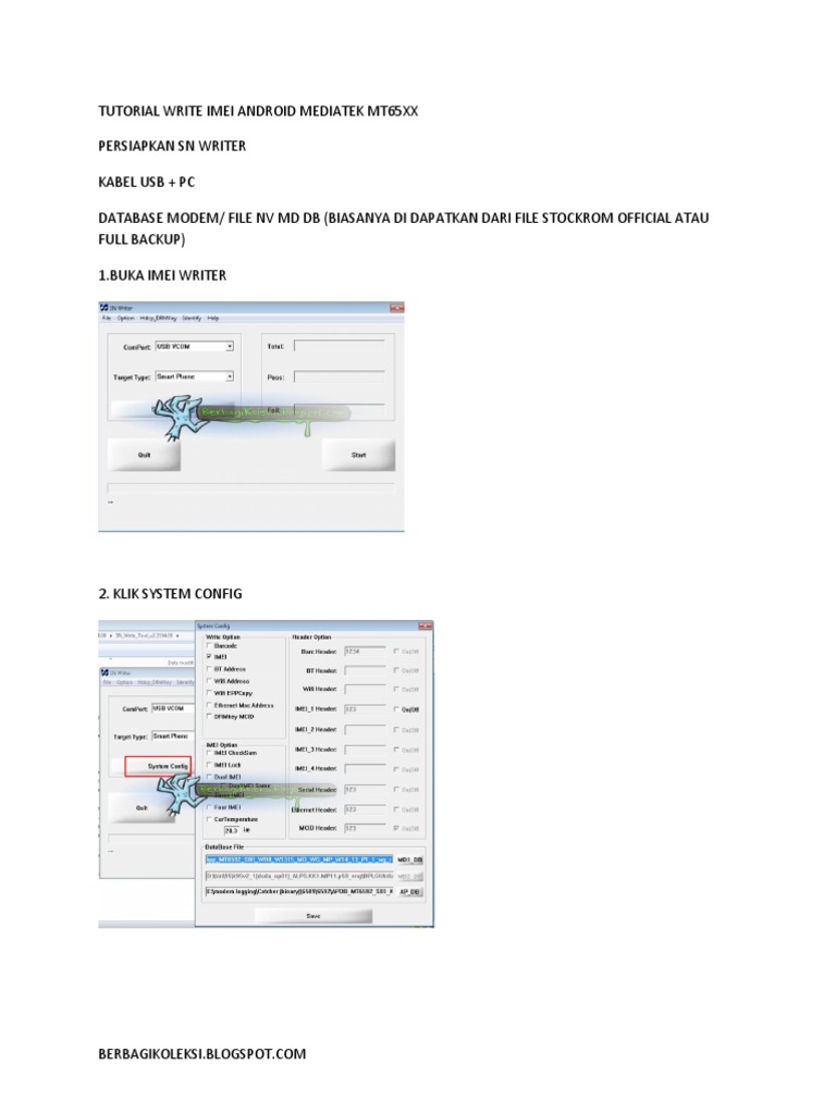 Tutorial Write Imei Android Mediatek Mt65xx | PDF