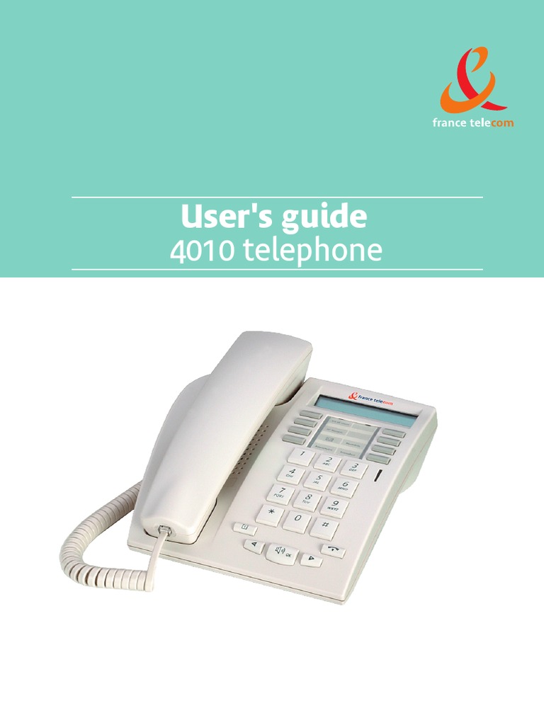 User's Guide: 4010 Telephone | PDF | Telephone | Voicemail