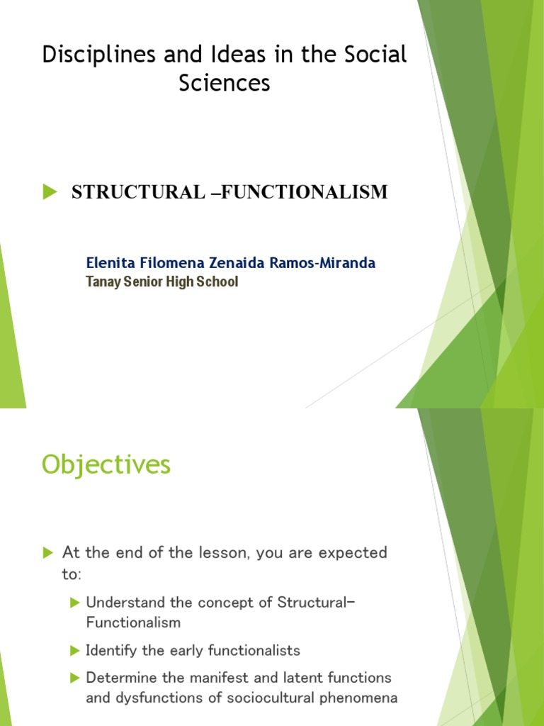 Understanding Structural Functionalism | PDF | Sociology | Behavioural ...