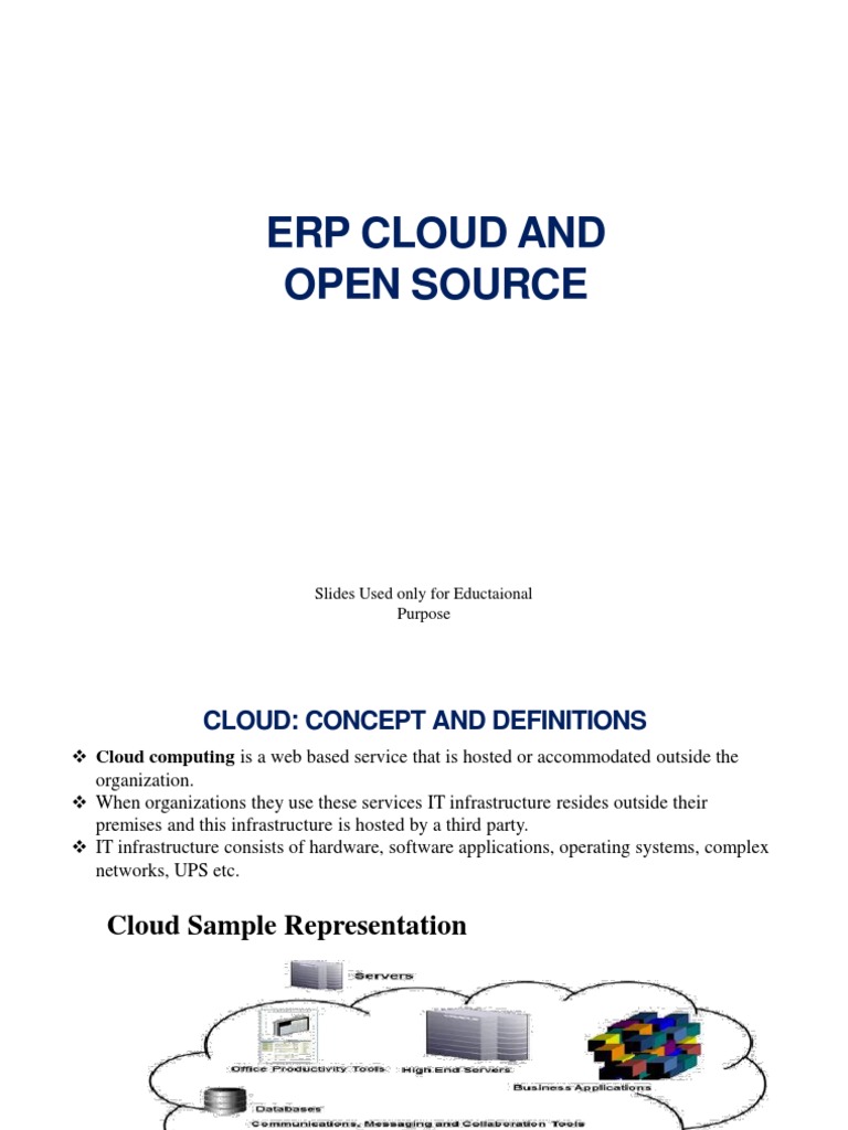 ERP CLOUD and Open Source | PDF | Cloud Computing | Enterprise Resource Planning