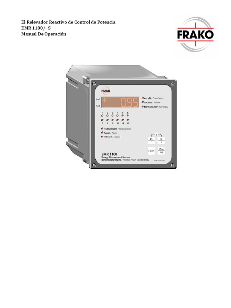El Relevador Reactivo de Control de Potencia | PDF | Energia electrica ...